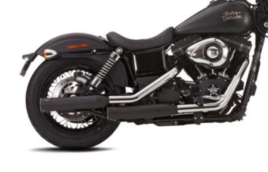 Double Groove Slip-On Muffler 2 in 2 | BLACK SATIN | Horne's Garage