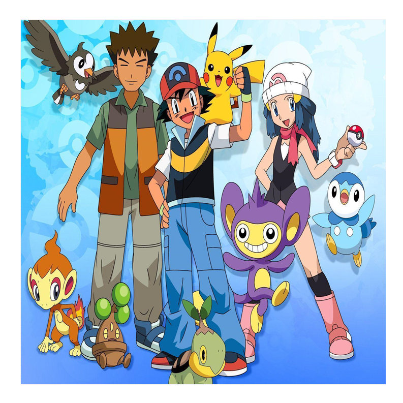 Pokemon 6, 19x19 cm med tekst | Mister Kage