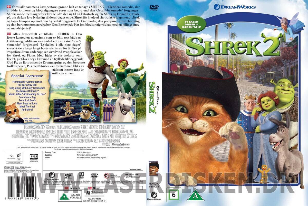 Køb Shrek 2 hos dvdmanden.dk kun 15,00 kr.