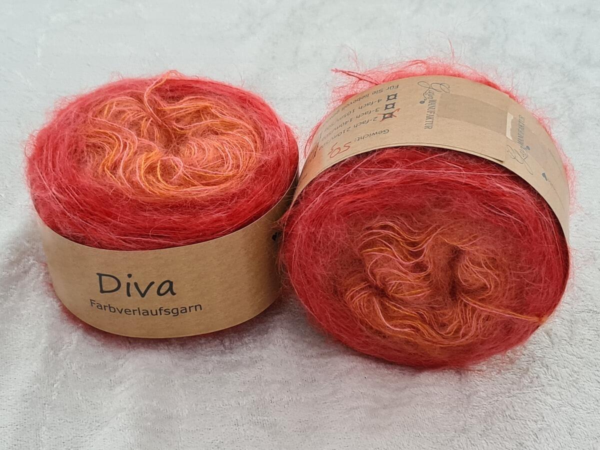 Diva SuperKidMohair + Silke | Red adventure | garn-universet.dk