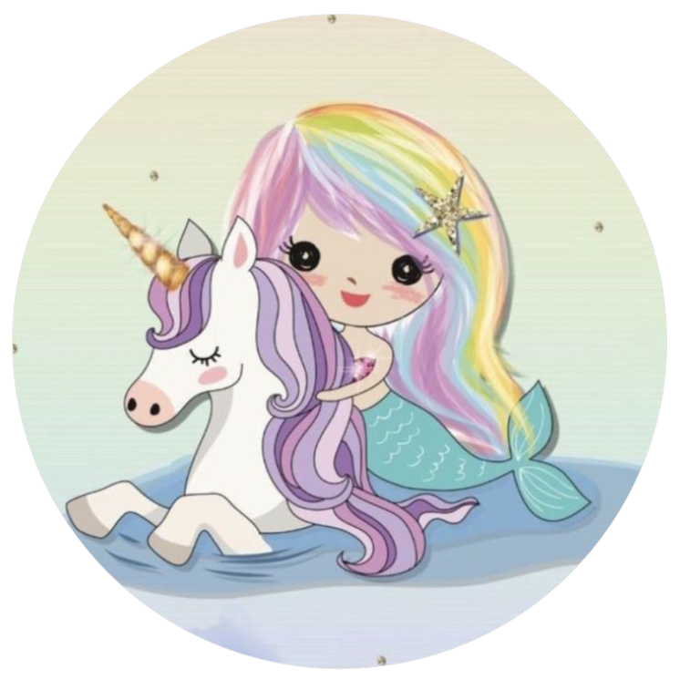 Tortenbild Einhorn 15 3,8cm 30 stk | Wafer Paper | Mister Kage