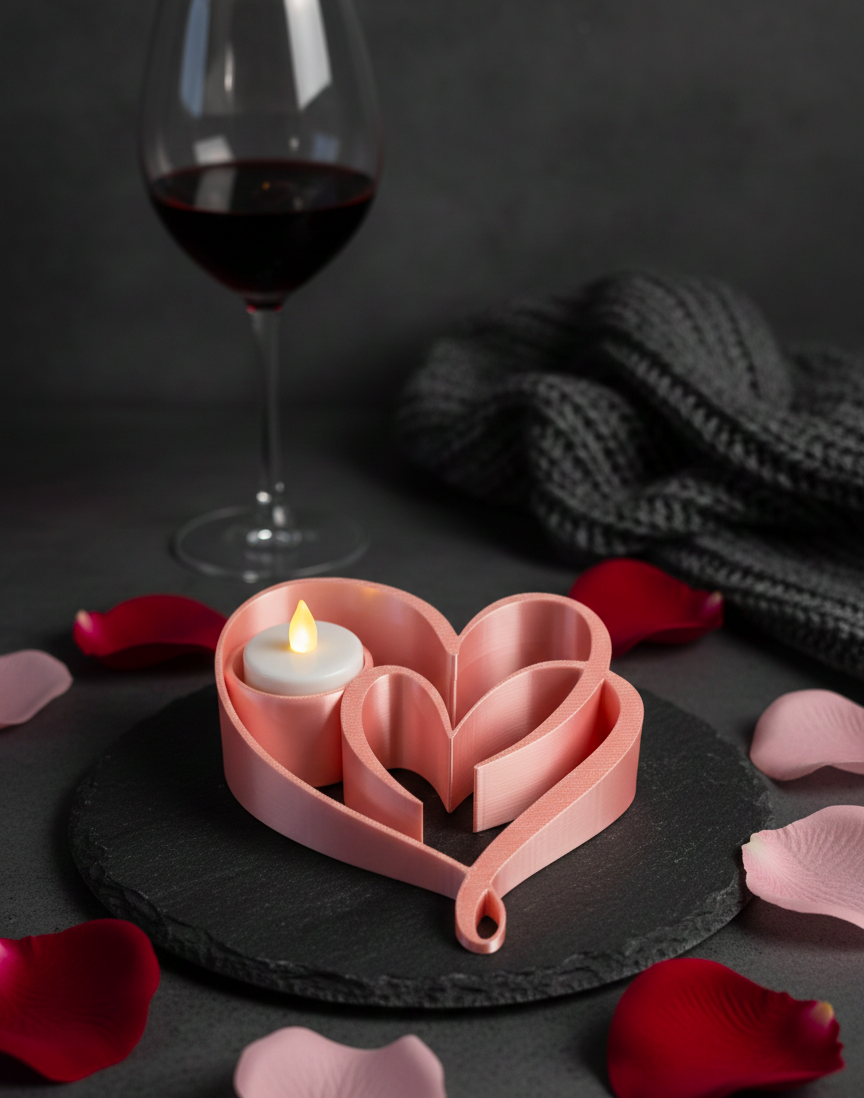 Duo-Hjerte Lysestage | Den perfekte Valentinsgave 2026