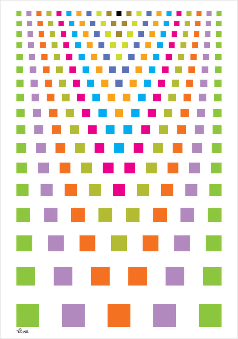 Colour Squares mix | Colour 50 x 70 cm: | ArtPrint&more