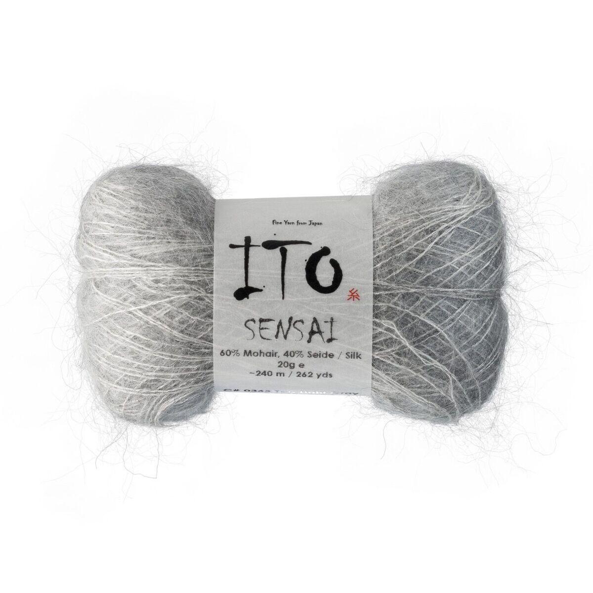 Top Light Grey | ITO Sensai | Mohair & Silke | Uldgalleriet