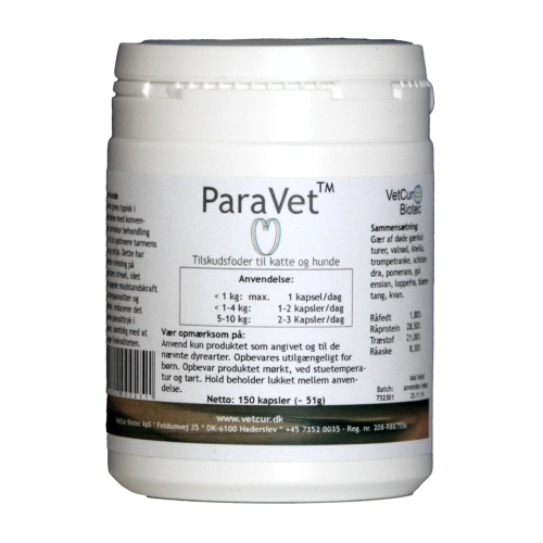 Paravet 150 kapsler | NaturligtDyrefoder