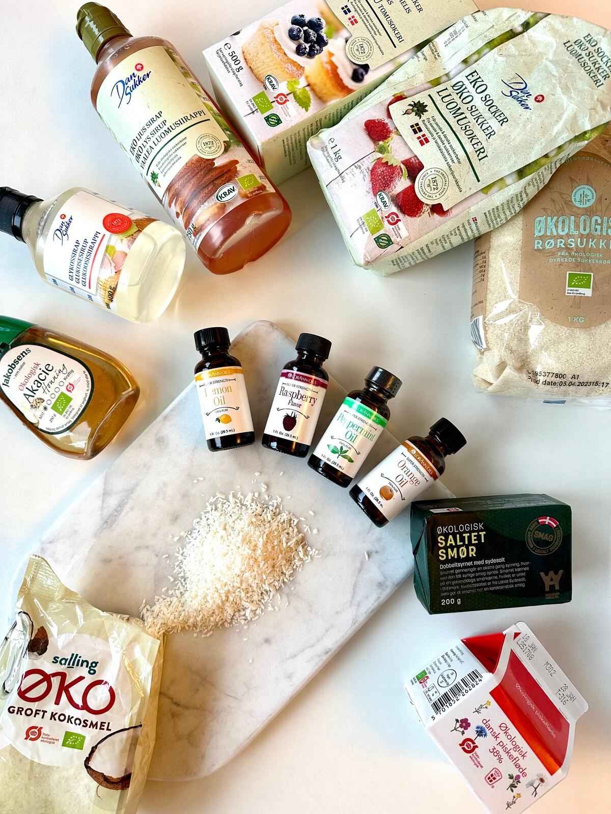 Elaboration on the ingredients in the recipes