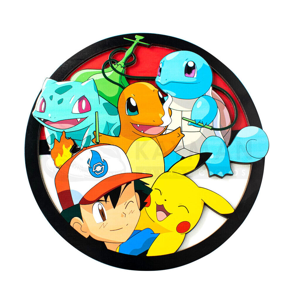 Pokemon 3, 5 cm 15 st med text | Mister Kage